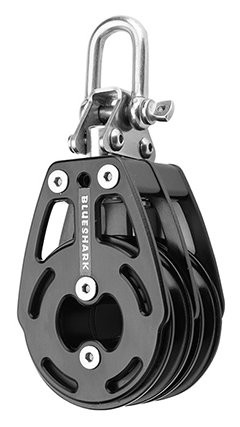 BLUESHARK 57mm Fixed Double Aluminum Sailing Block 2311 - MarineNow