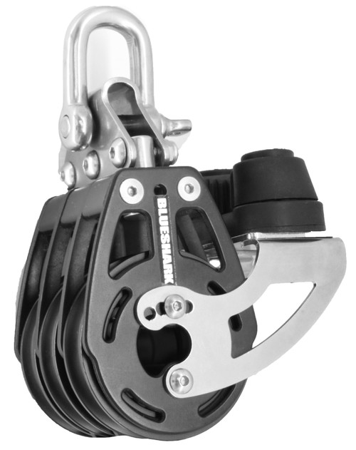 BLUESHARK 57mm Triple Fixed Adjustable Cam Aluminum Sailing Block 2319 ...