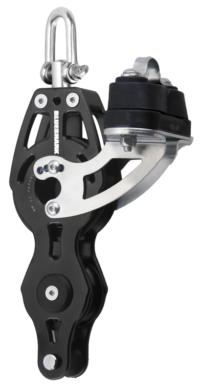 BLUESHARK 57mm Single Swivel Fiddle Becket Adjustable Cam Aluminum ...