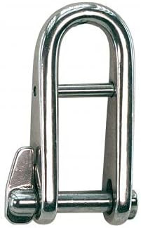 MarineNow 316 Stainless Steel Captive Key Pin Halyard D-Shackle with ...