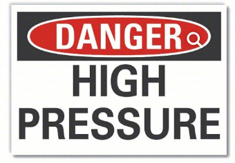 Danger High Pressure Sign