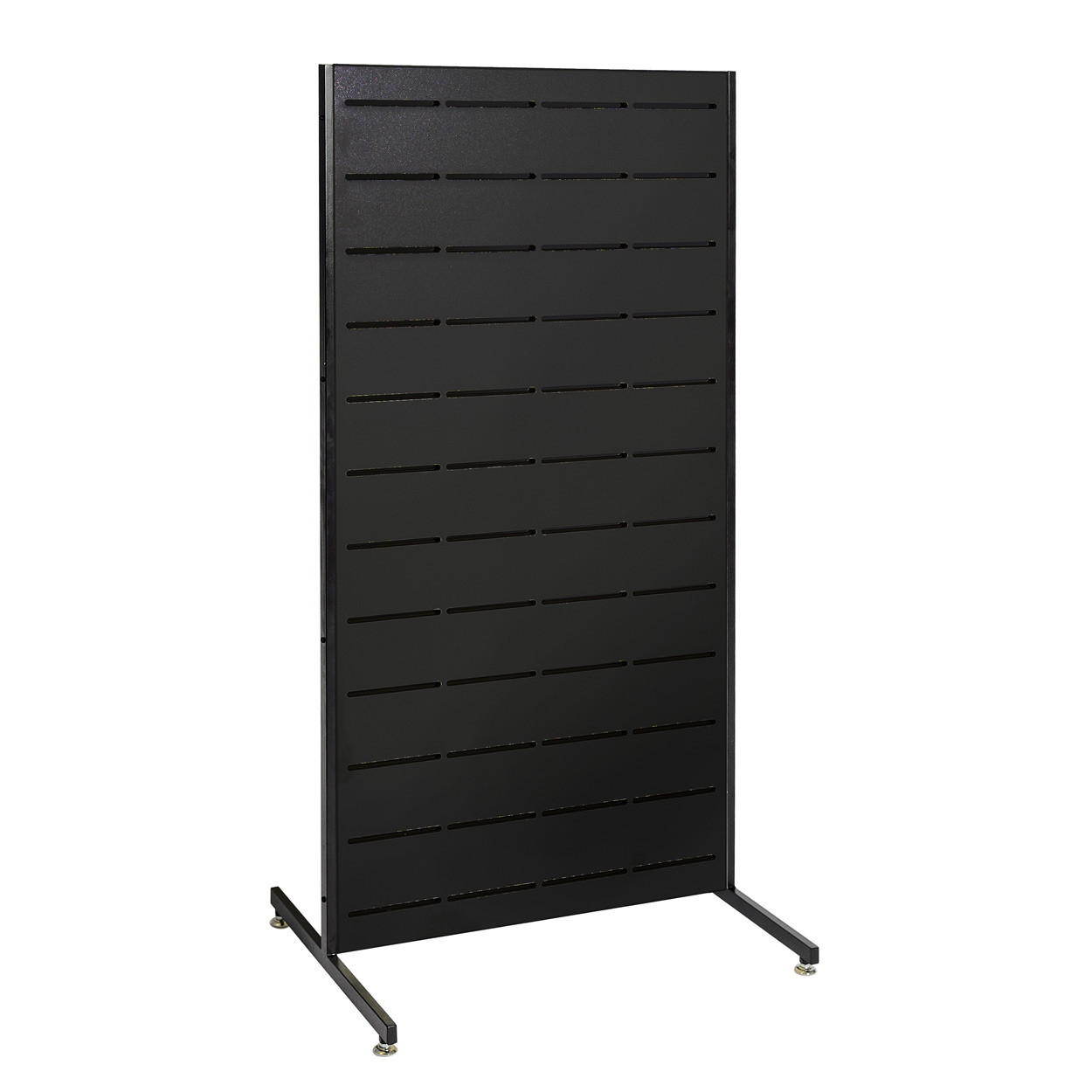 Dash slatwall timber lamin. Freestanding panel on legs 630 W x 1264 mm ...