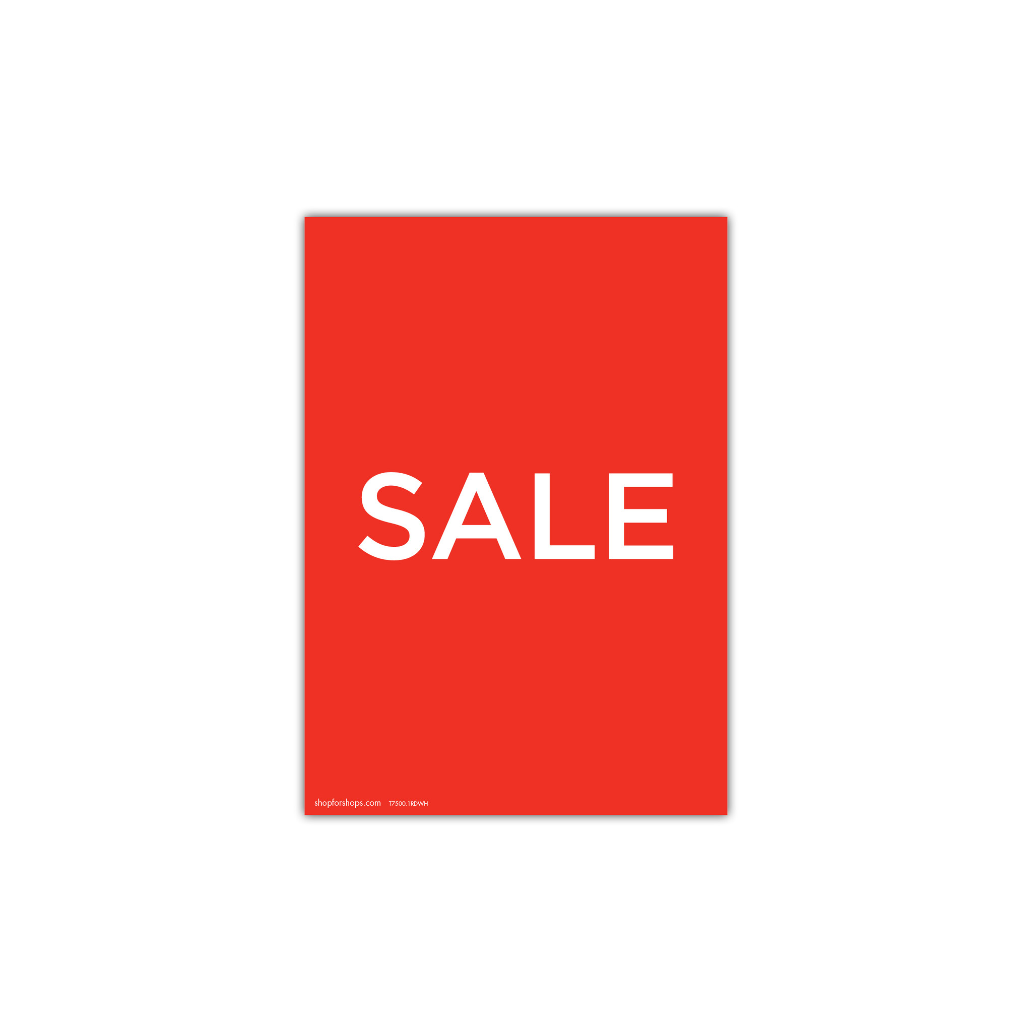 A4 portrait double sided sign card "SALE" (pack of 5) 210 W x 297 mm H ...