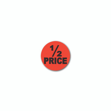 Round sale stickers 1/2 price 25 mm DIA(T1567FO)
