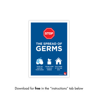 COVID 19 DOWNLOADABLE POSTER 9 - STOP THE SPREAD OF GERMS (COVID9 ...