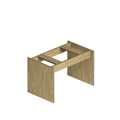 Ditto table frame - timber large 1200 W x 750 D x 780mm H(D6862PY)