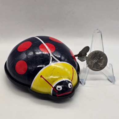 Wind Up Tin Lady Bug Toy (BARELY WORKS) - 20250110 - Retro World Korea