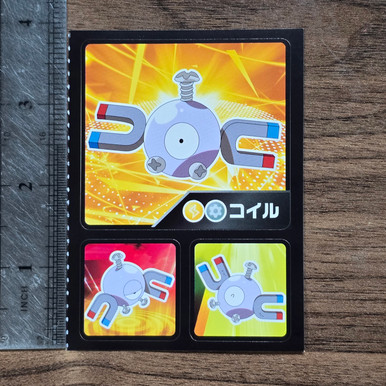 Japanese Coris Pokemon Snack Sticker - Magnemite - 20250219 - Retro ...