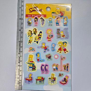 Korean Daiso Simpsons Sticker Sheet (2021) #01 - 20250528 - BNDR ...