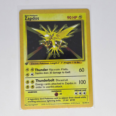Pokemon Holo Foil Modern pachi Cards Zapdos 20240307C - BNDR - Retro ...