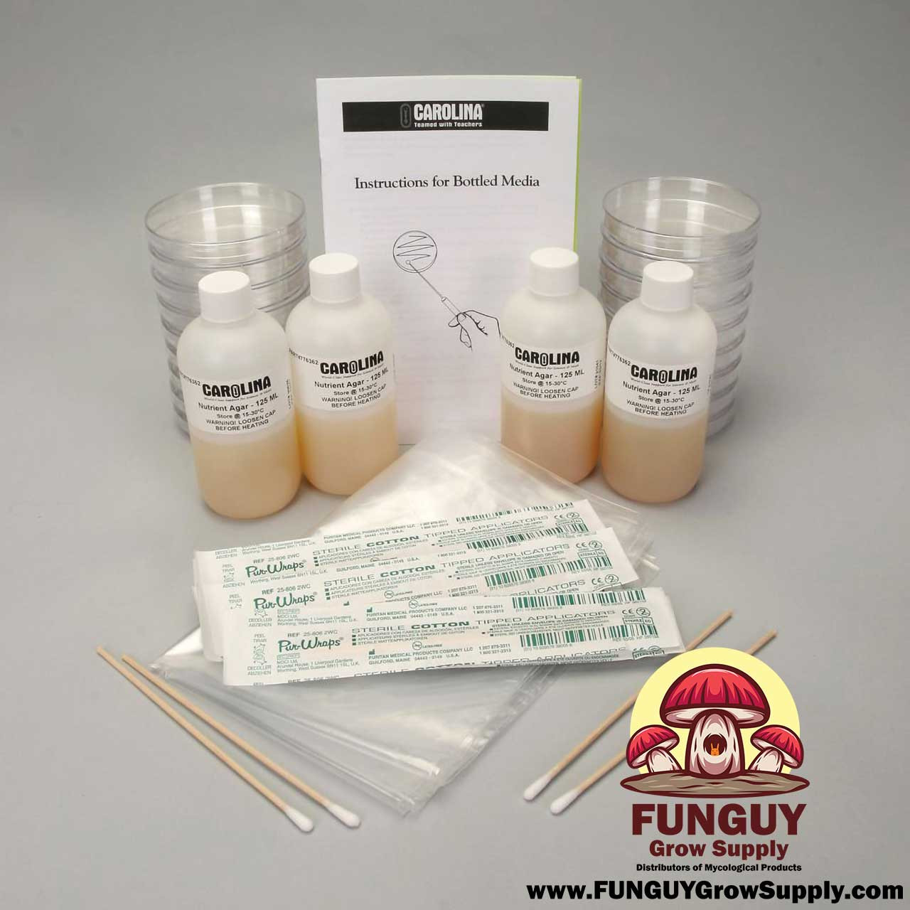 Mushroom Agar Tools and Mycology Petri Dishes