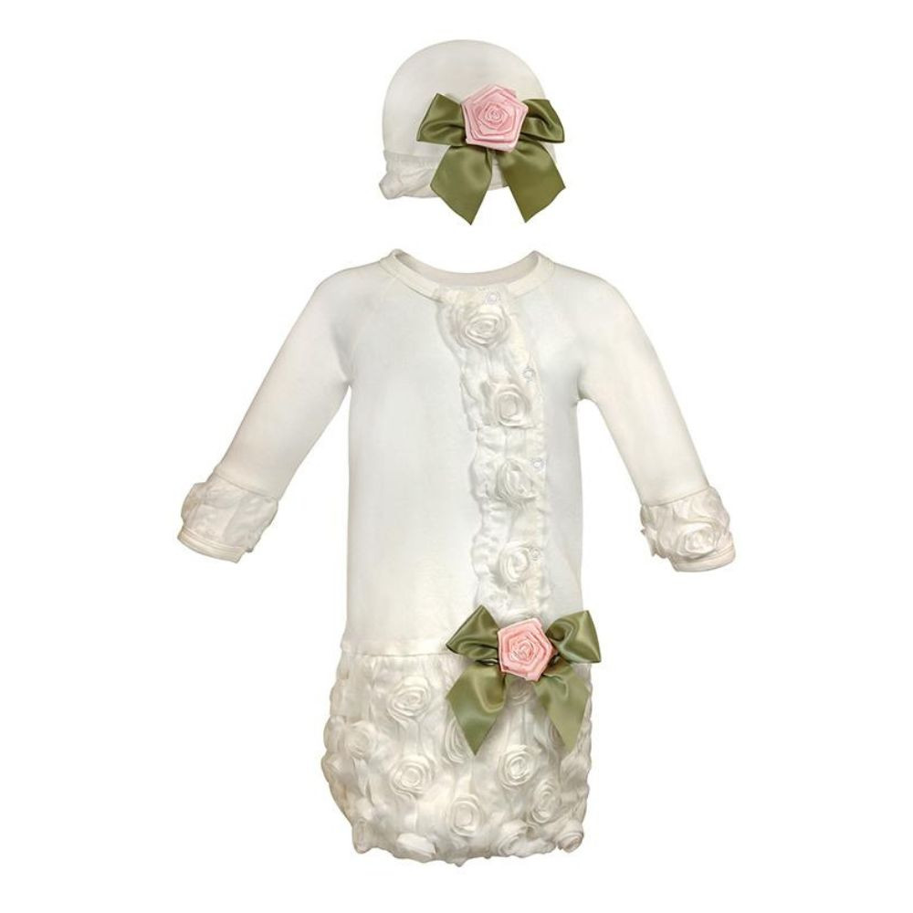 Shop Girl's Night Out Gown & Cap Set (0-6 months) by Stephan Baby ...