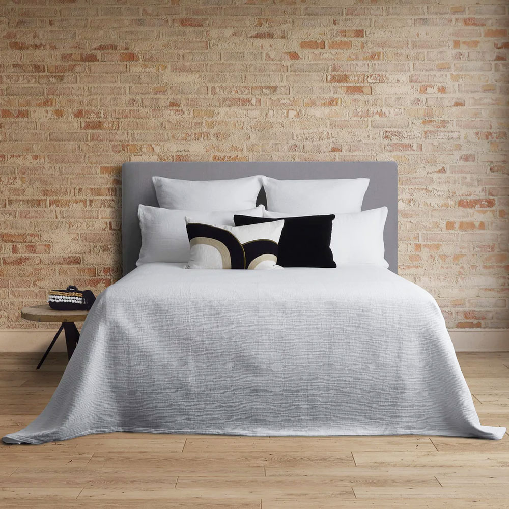 Ripple Optical White Bedspread Set by Seneca - Commercial Supplies Ltd ...