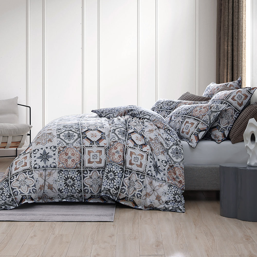 Buy Restore Navy Duvet Cover Set by Private Collection | CSL