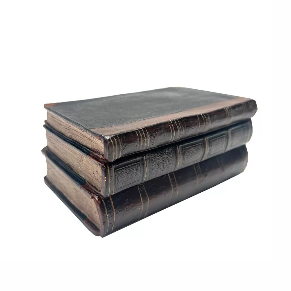 Shop Antique Stacking Books Small - Black/Brown by Linens and More ...