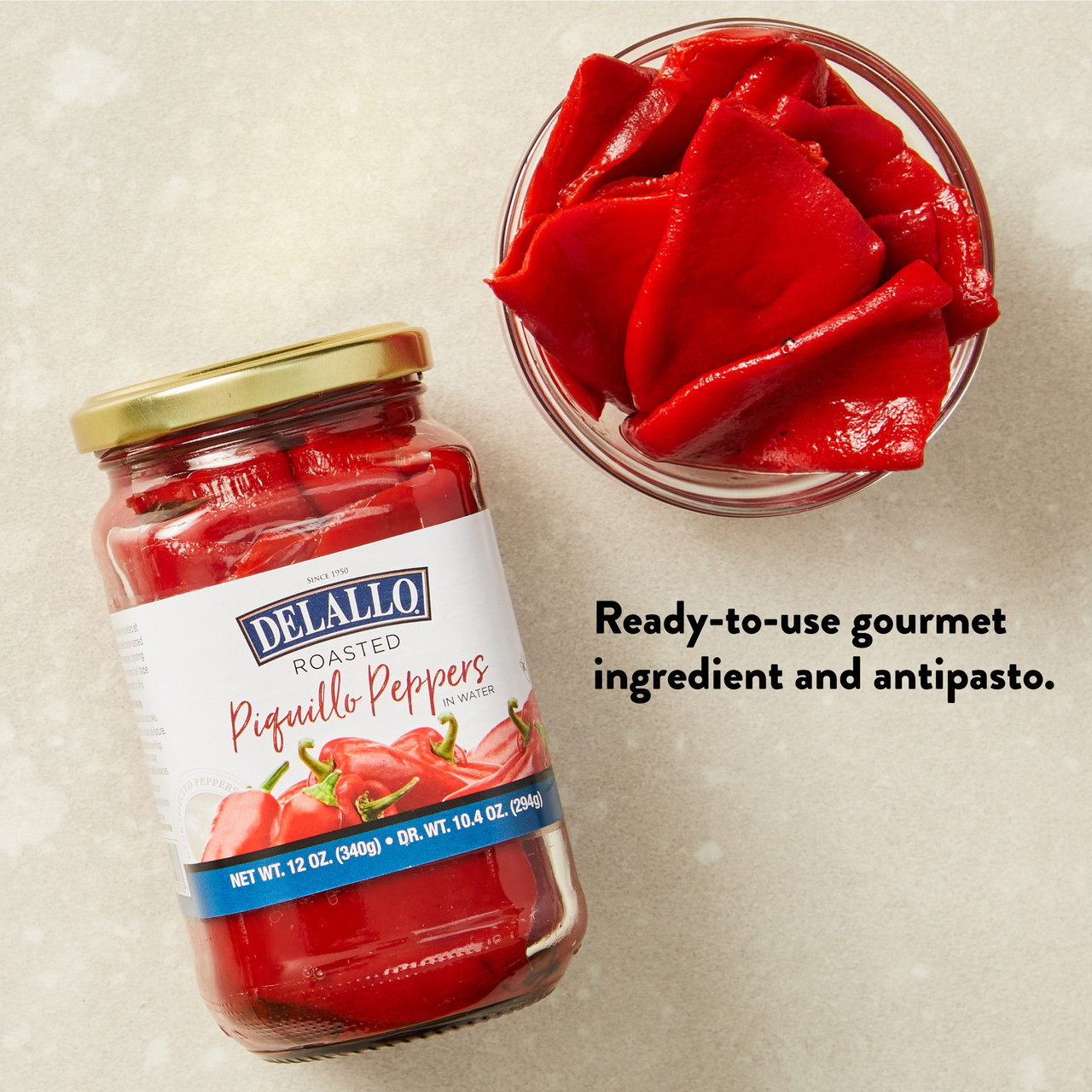 Roasted Piquillo Peppers (12 oz.) | DeLallo