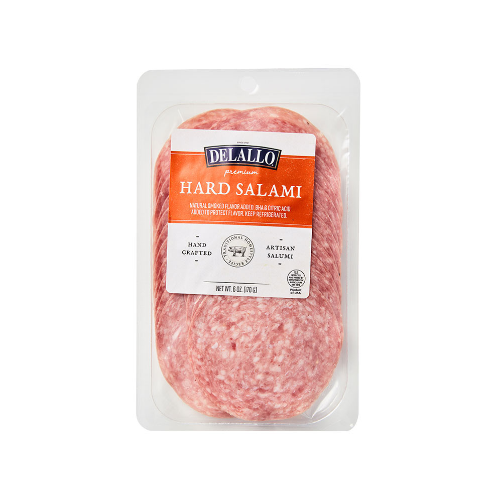 Sliced Hard Salami | DeLallo