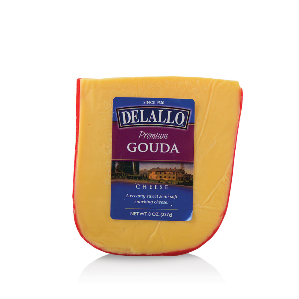 DeLallo Gouda Cheese Wedge 8 oz.