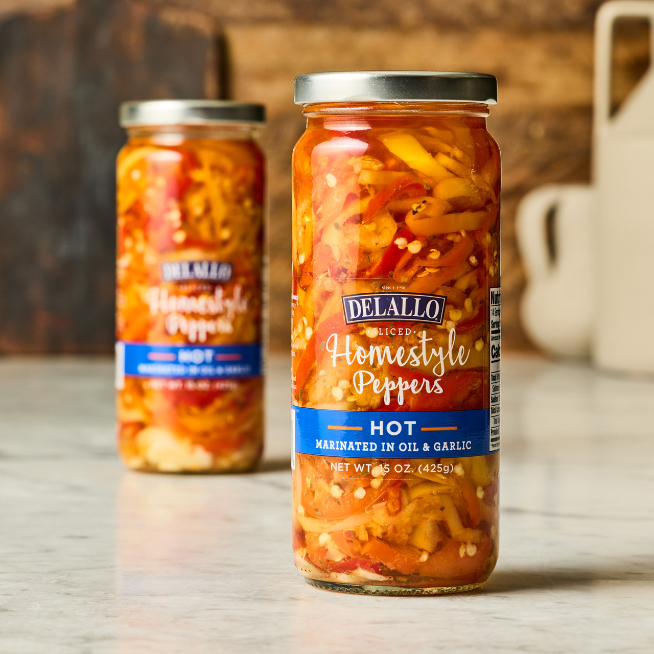 Hot Homestyle Peppers | DeLallo