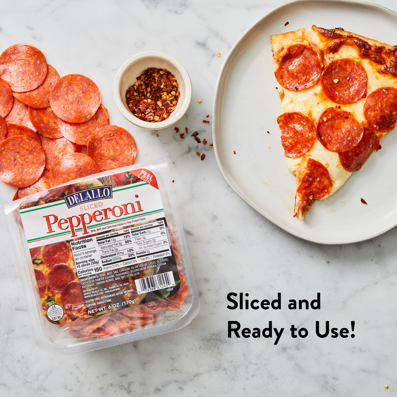 Sliced Pepperoni | DeLallo
