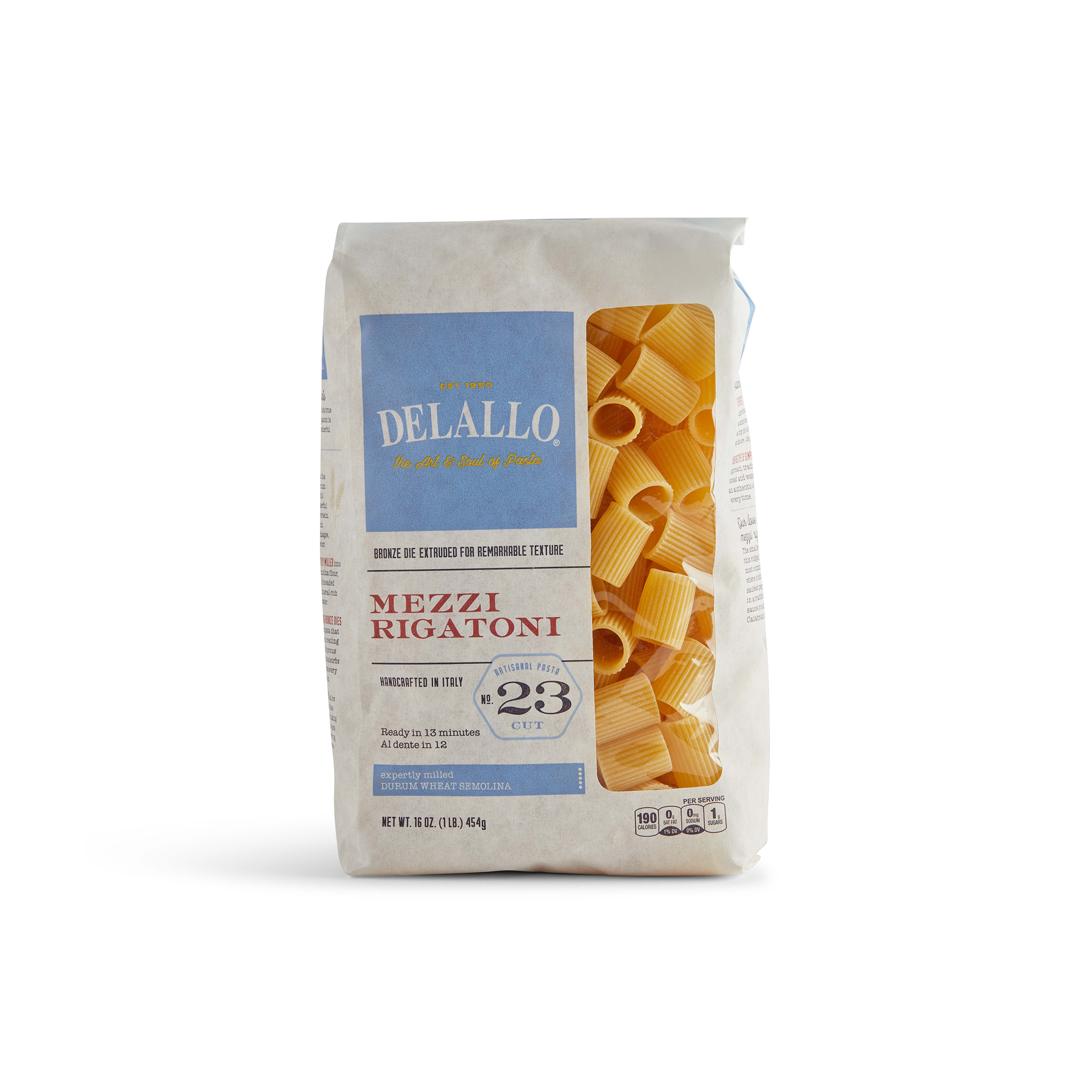 Mezzi Rigatoni Pasta | DeLallo