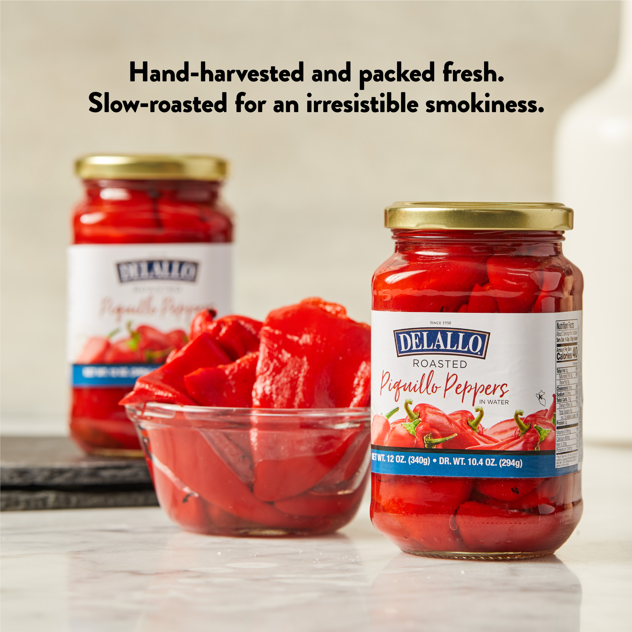 Roasted Piquillo Peppers (12 oz.) | DeLallo