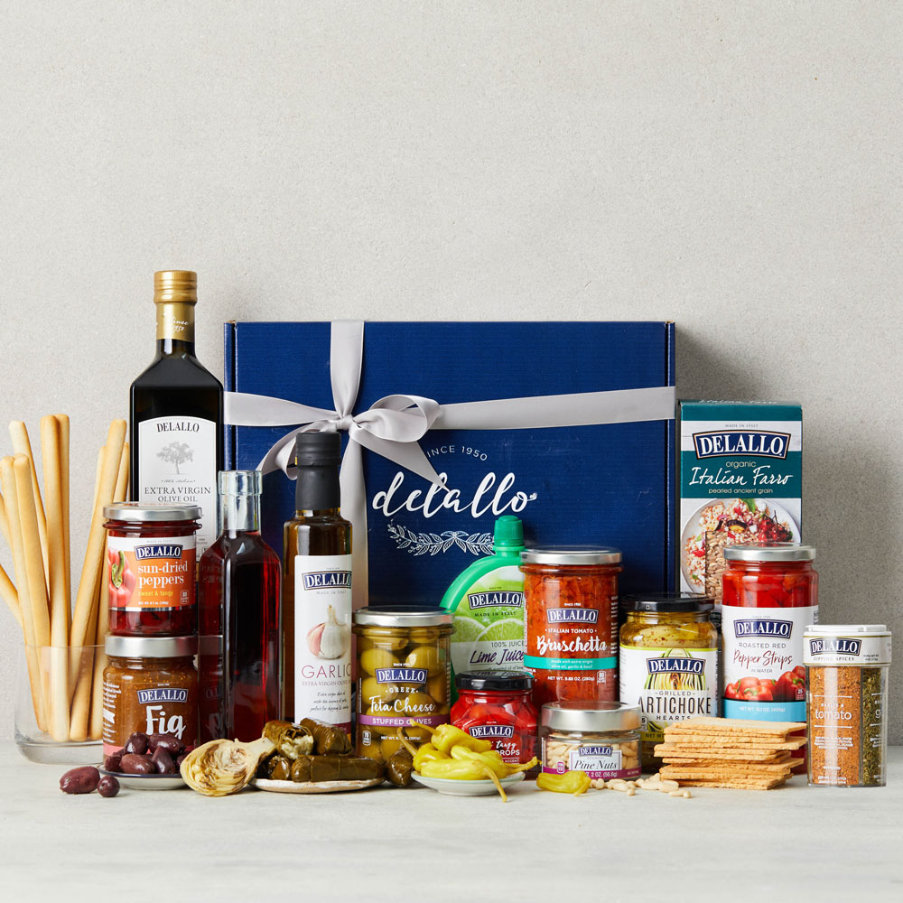 Deluxe Mediterranean Food Gift Basket | DeLallo
