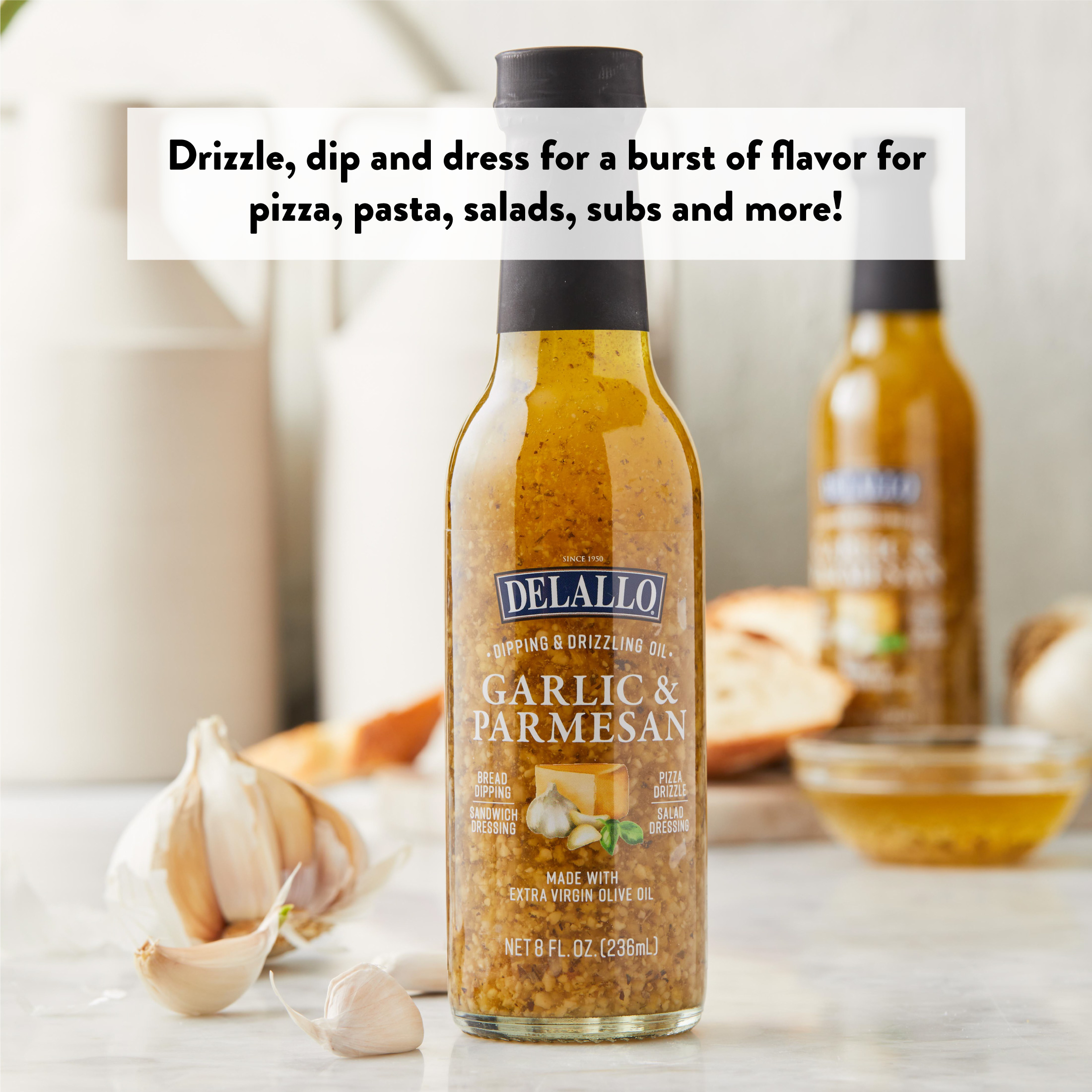Garlic Parmesan Dipping Oil (8 oz.) | DeLallo