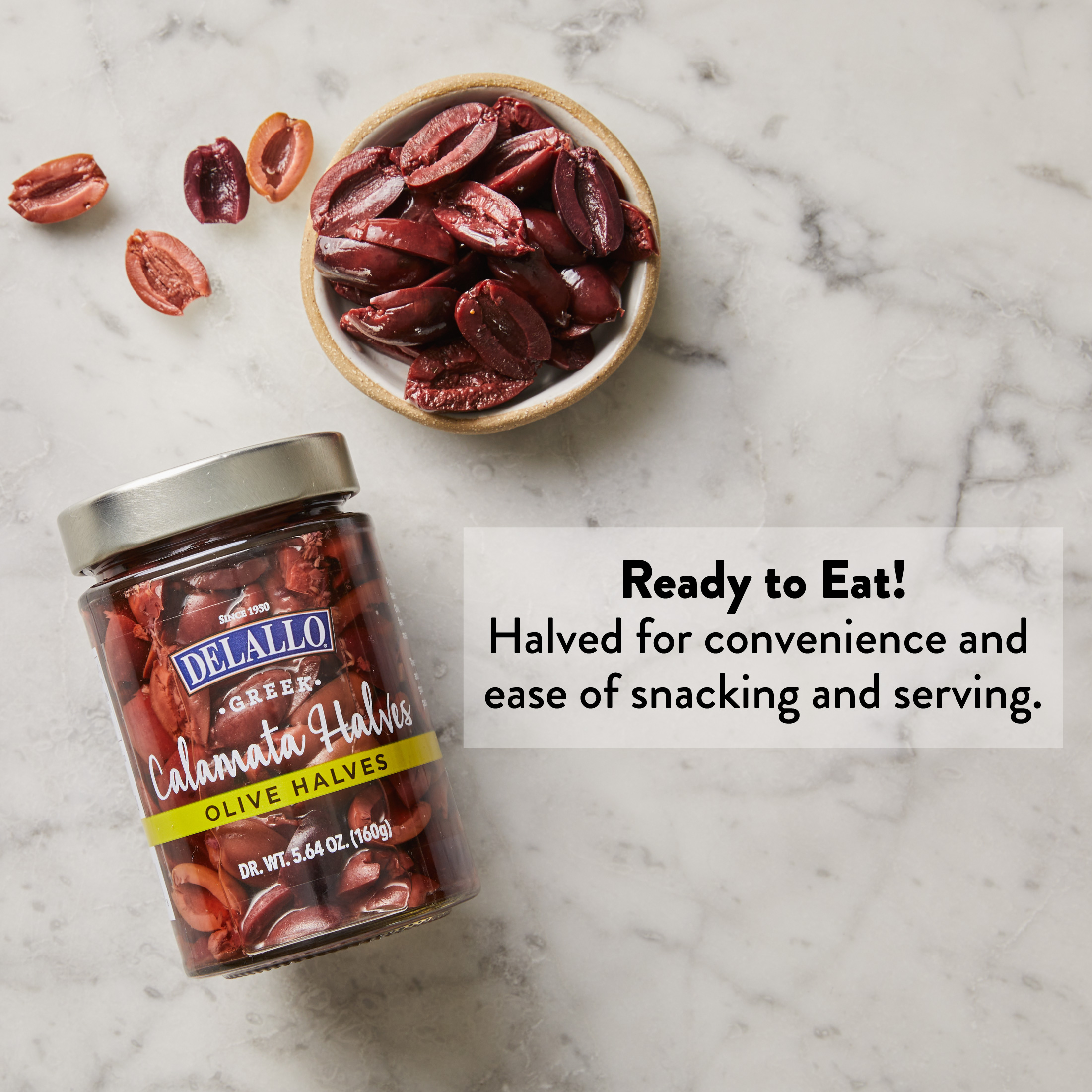 Kalamata Olives (Halves) | DeLallo