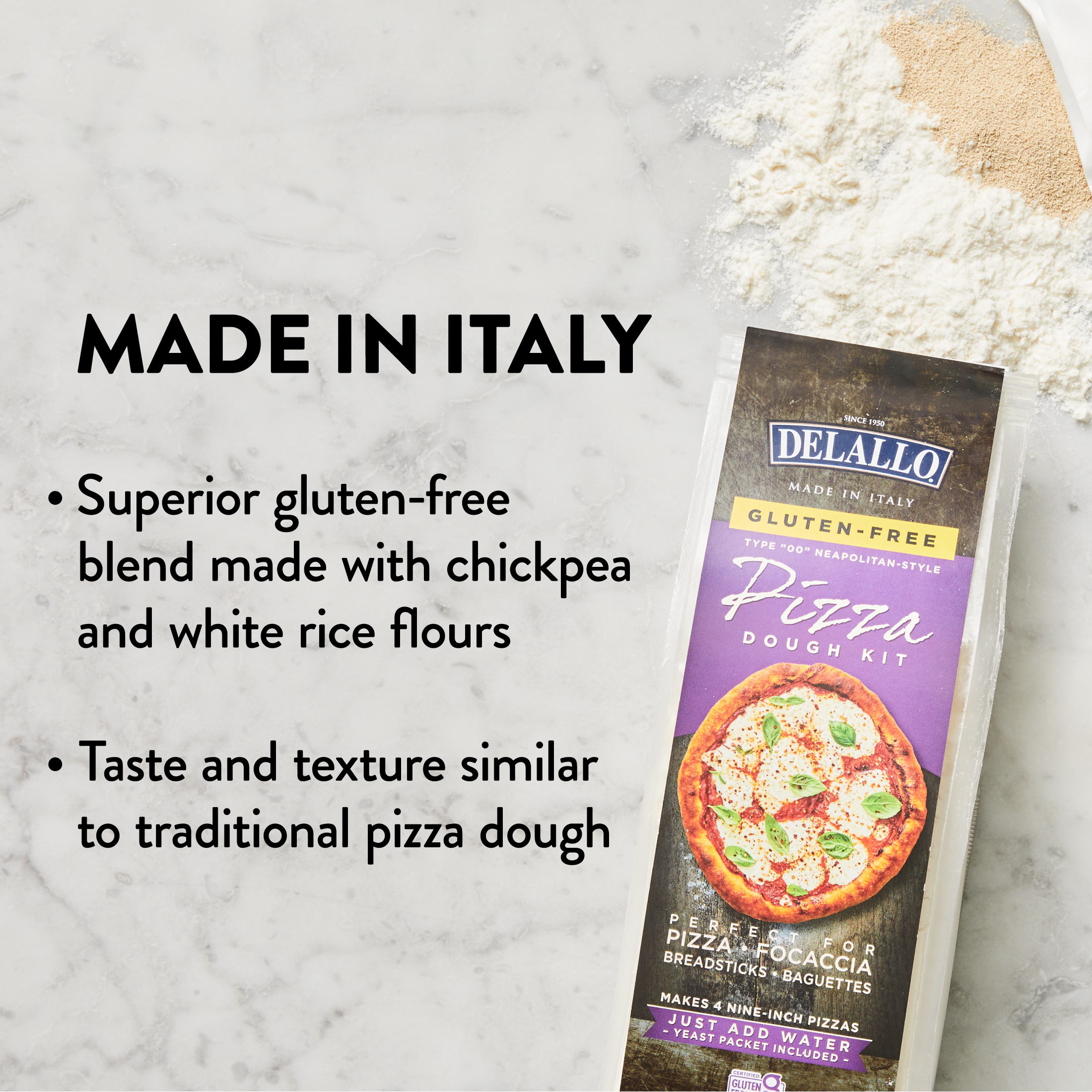 Gluten Free Pizza Dough Mix | DeLallo