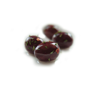 Seasoned Black Greek Olives - 5 Pounds