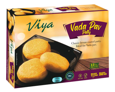 Vada Pav Patty Frozen 600gm - Viya