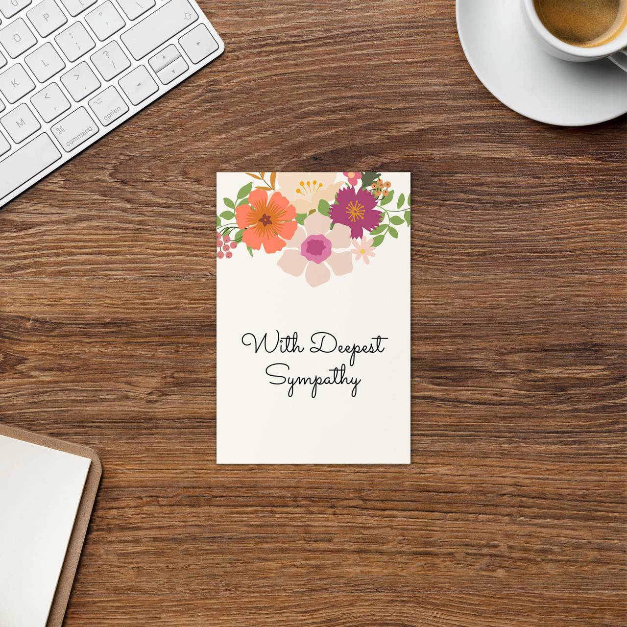 Floral Bouquet Sympathy card - KiCrafts Handmade Gifts