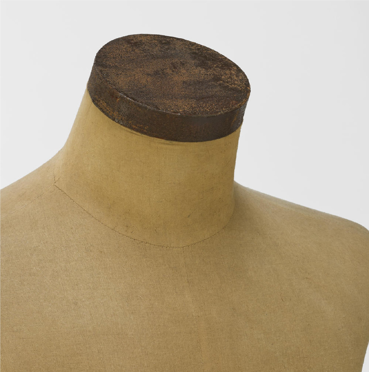 72" Beige & Brown Modern Male Body Form with Cast Iron Pedestal Base ...