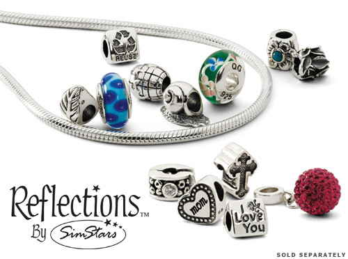 Reflections Sterling Silver Om Symbol Bead / Charm