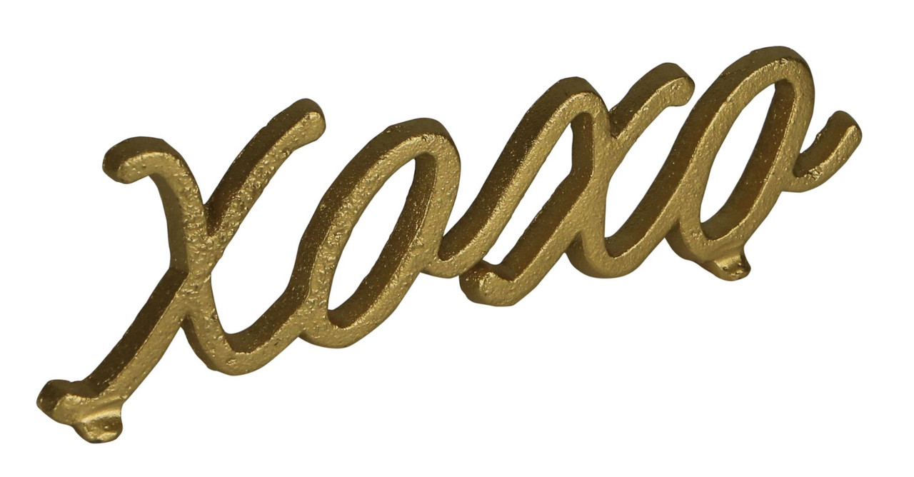 10" Gold Cursive "Xoxo" Letter Forming Valentine's Day Tabletop Decor ...