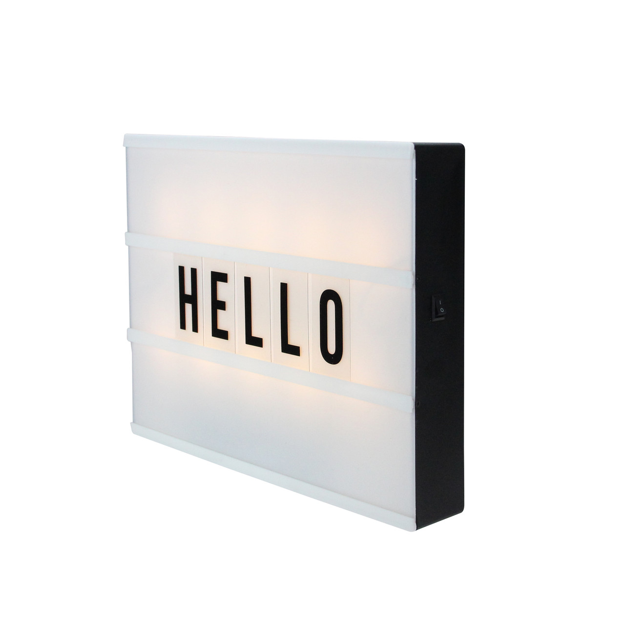 12" Battery Operated LED Lighted A4 Light Box with Letters & Numbers ...