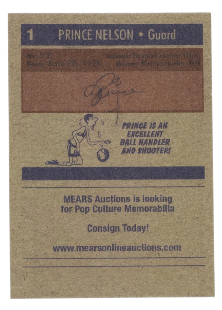 Prince Nelson Bryant High School Basketball Card