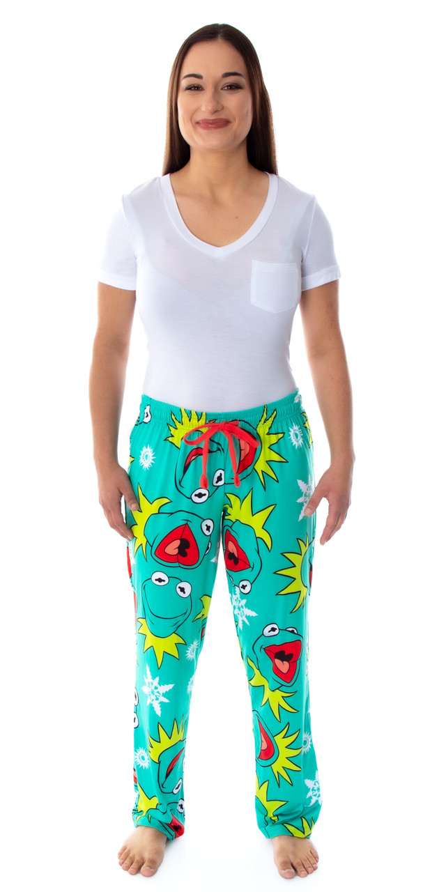 Disney The Muppets Womens' Kermit the Frog Head Toss Sleep Lounge ...