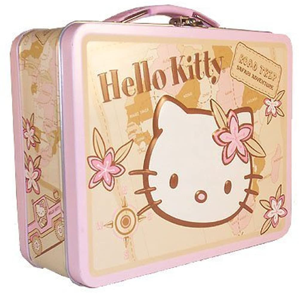 Hello Kitty Square Tin Box - Safari