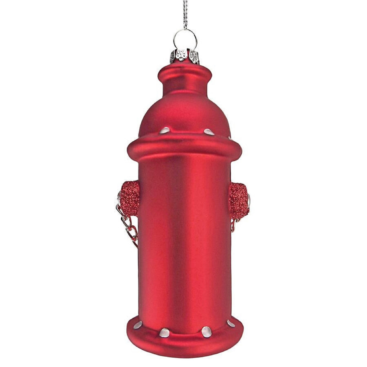 5" Blown Glass Christmas Fire Hydrant Ornament | Christmas
