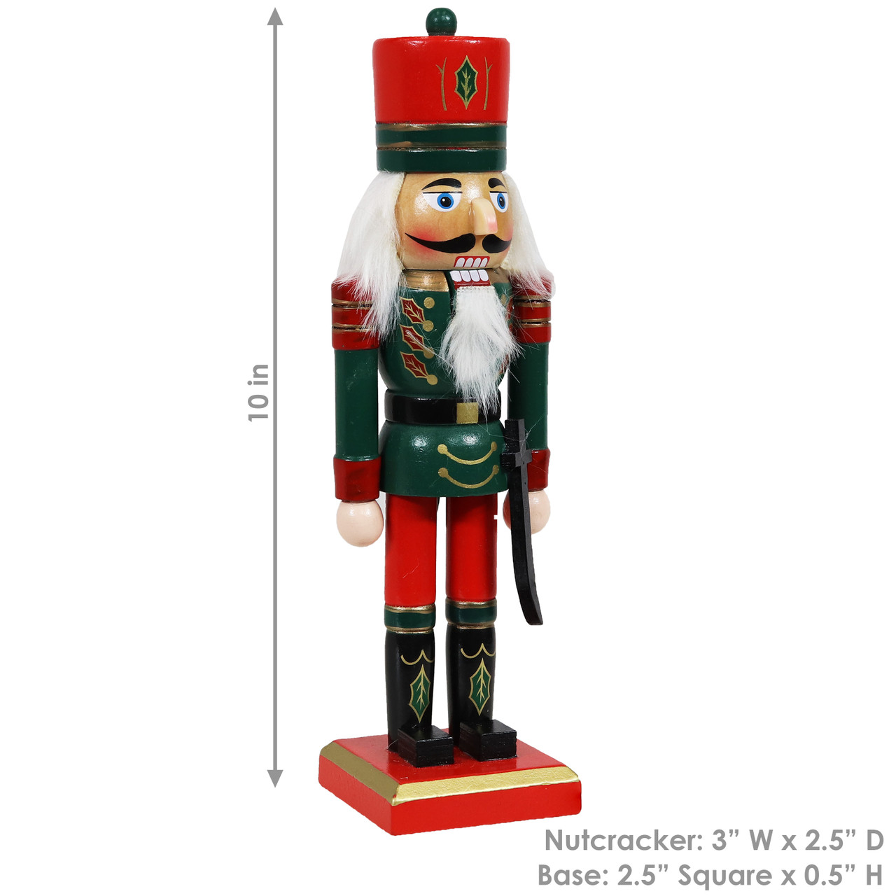 Fritz the Valiant Indoor Christmas Nutcracker Statue - 10 in by Sunnydaze