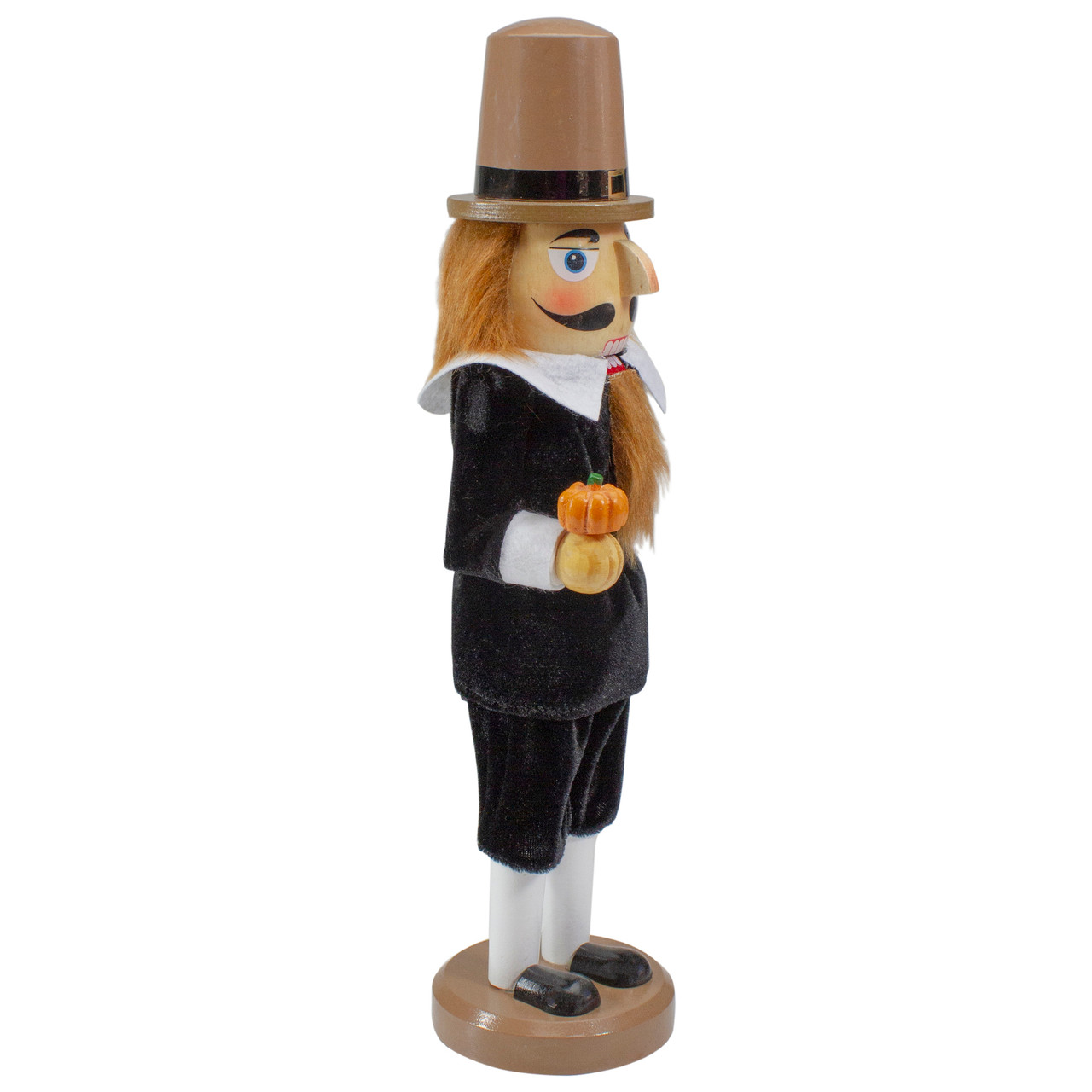 14-Inch Pilgrim Man Wooden Fall Harvest Thanksgiving Nutcracker | Christmas