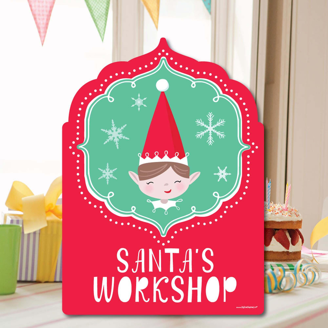 Elf Squad - Party Decor - Kids Christmas and Birthday Party Welcome ...