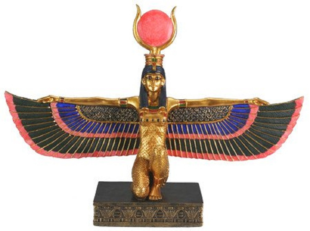 Ancient Egyptian Deity Isis with Open Wings Figurine Egypt God ...