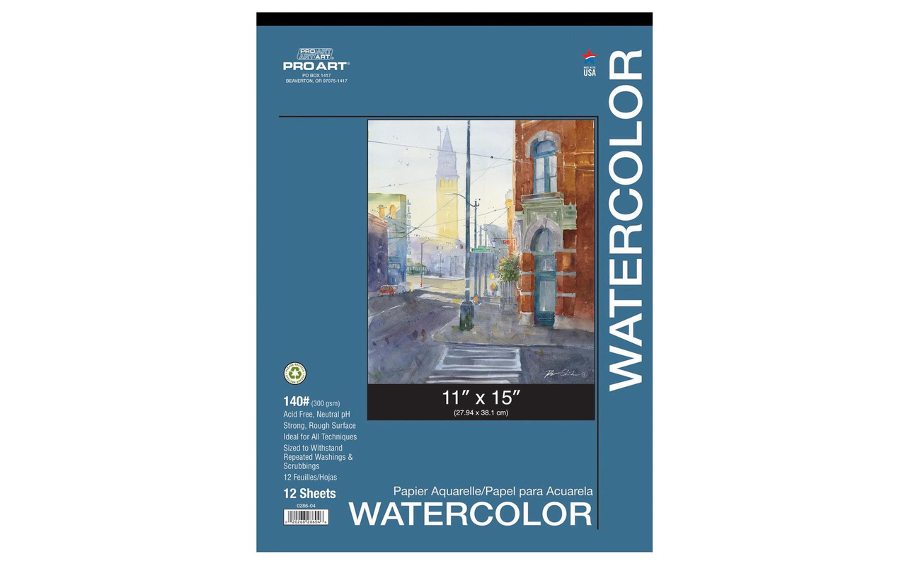 PRO ART 11-inch x 15-inch, 12 Sheet Tape Bound Pad