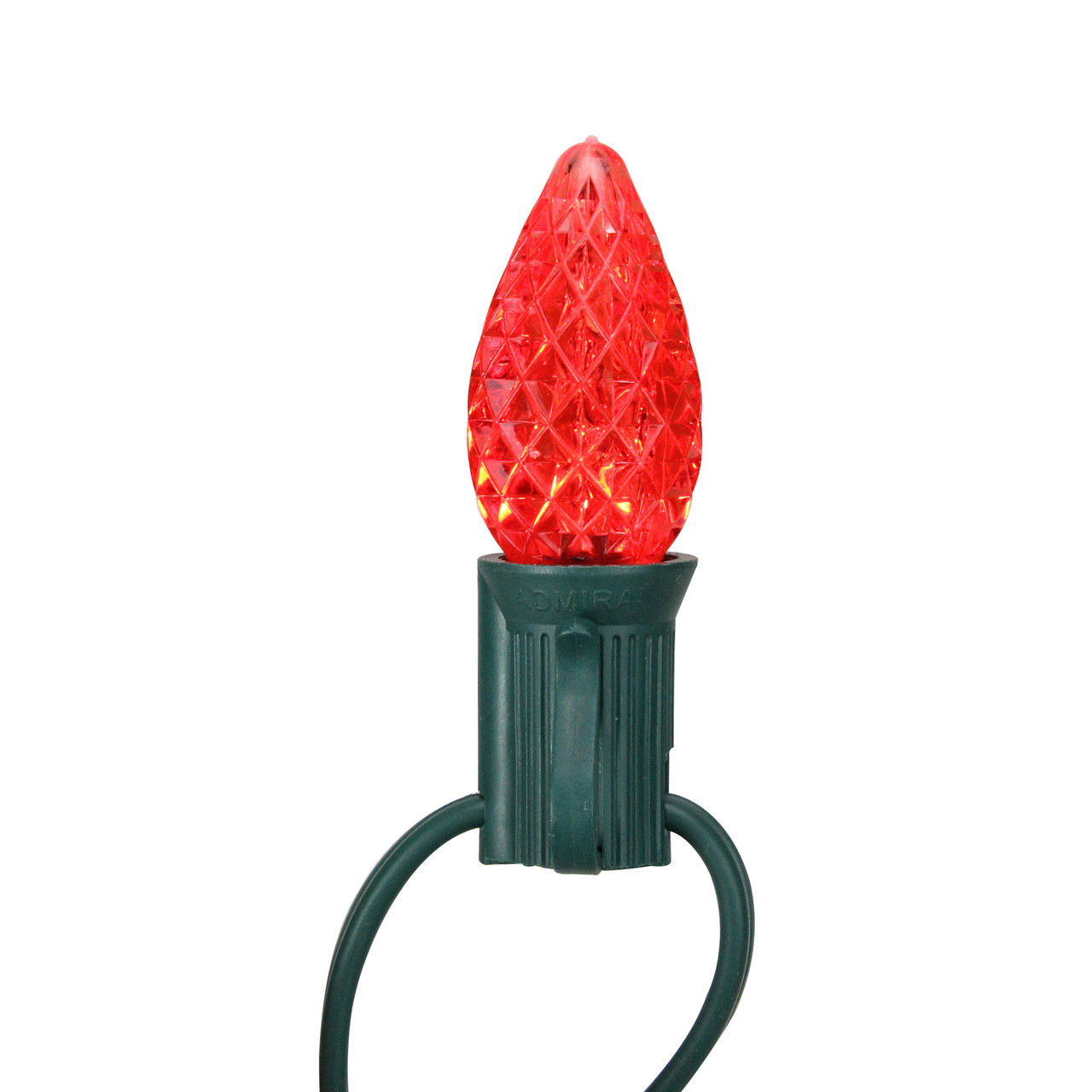 Pack of 25 Faceted C7 LED Multi-Color Christmas Replacement Bulbs ...