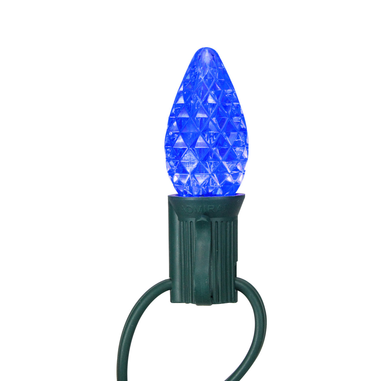 Pack of 25 Faceted C7 LED Multi-Color Christmas Replacement Bulbs ...