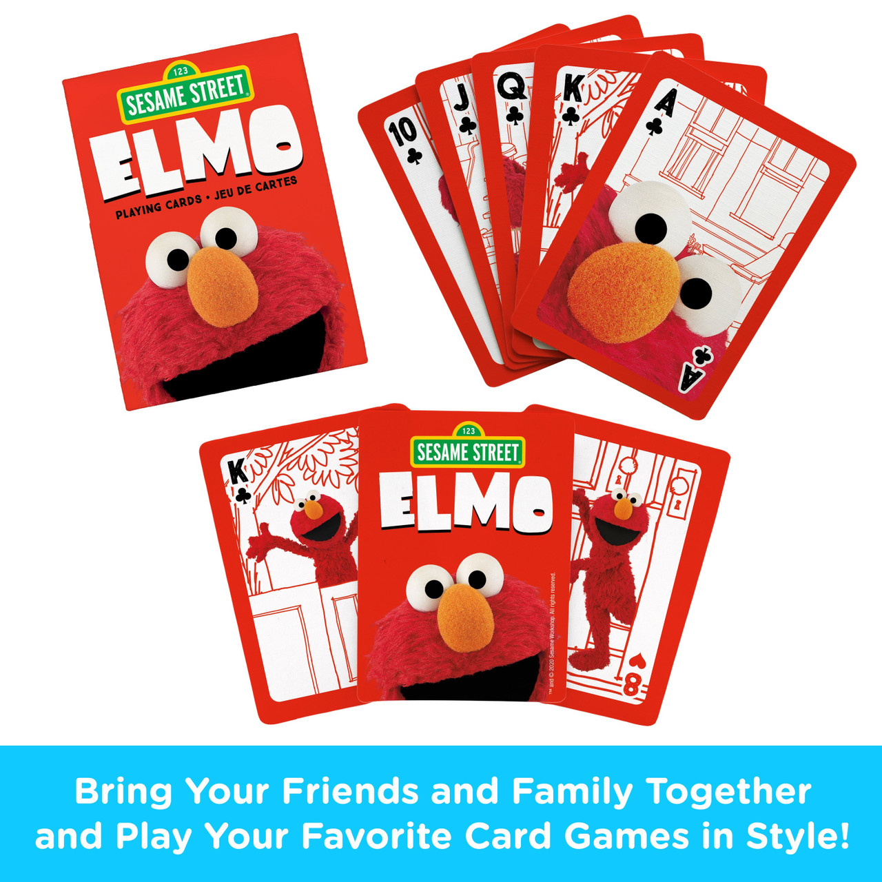52706 Sesame Street Elmo Playing Cards