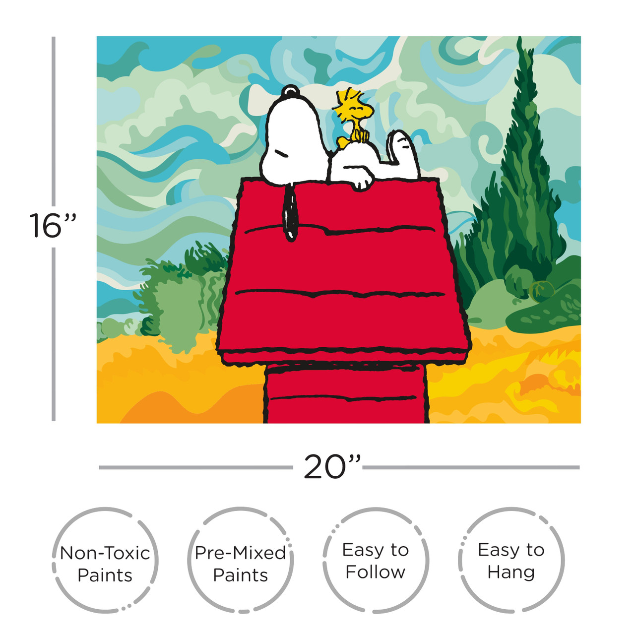 88015 Peanuts Snoopy Chill Art by Numbers